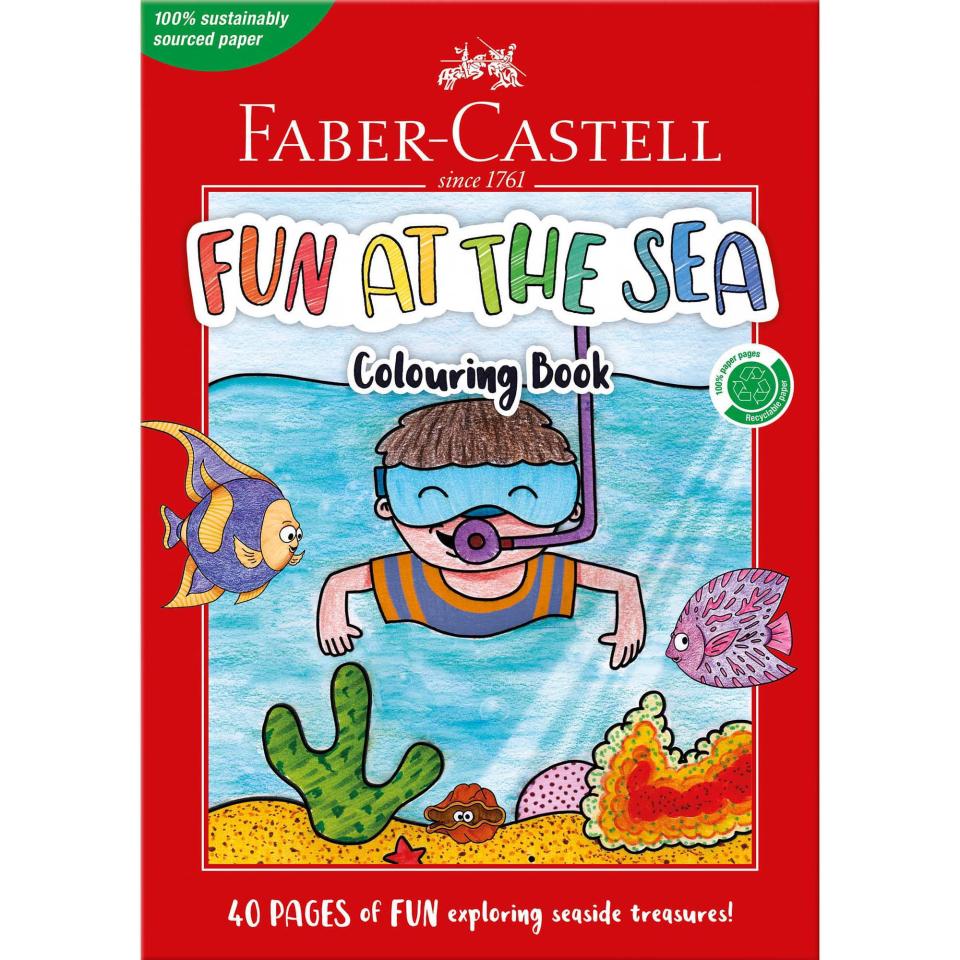 Faber-Castell Fun At The Sea 40 Page A4 Colouring Book | Winc
