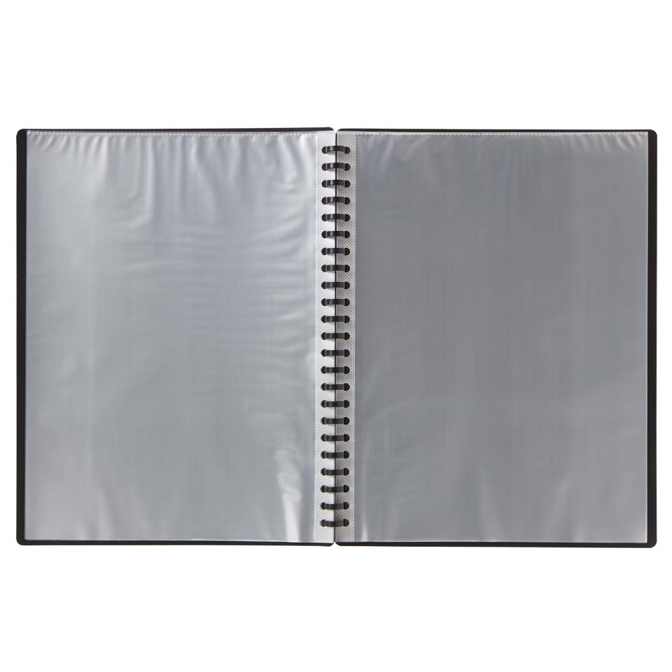 Winc Display Book Refillable A4 40 Pocket Black | Winc