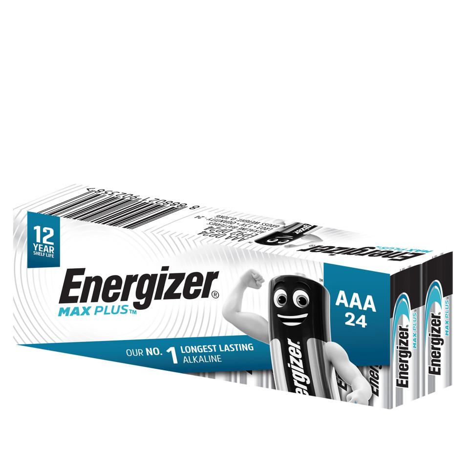 Energizer Max Plus AAA Batteries 24 Pack | Winc