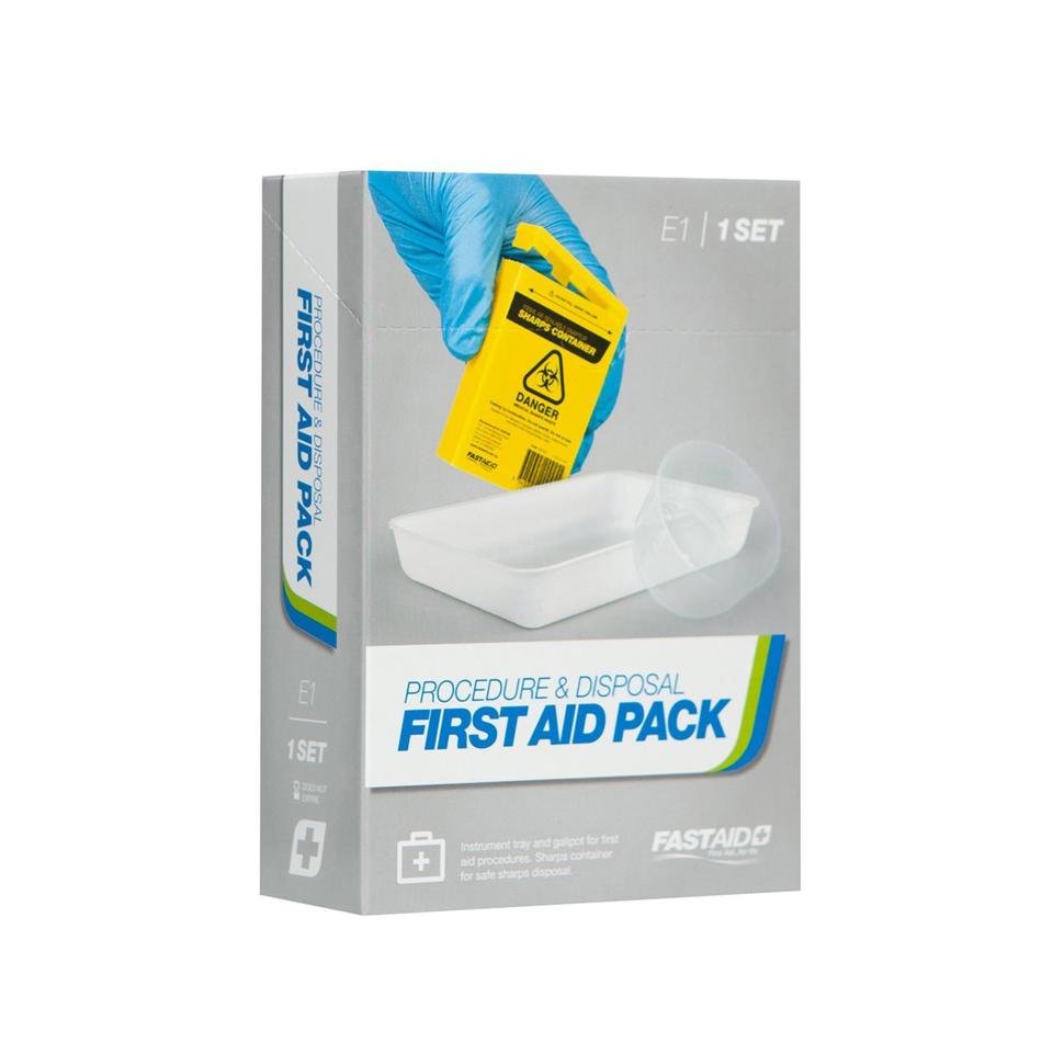 E1 FastAid Procedure & Disposal First Aid Pack | Winc