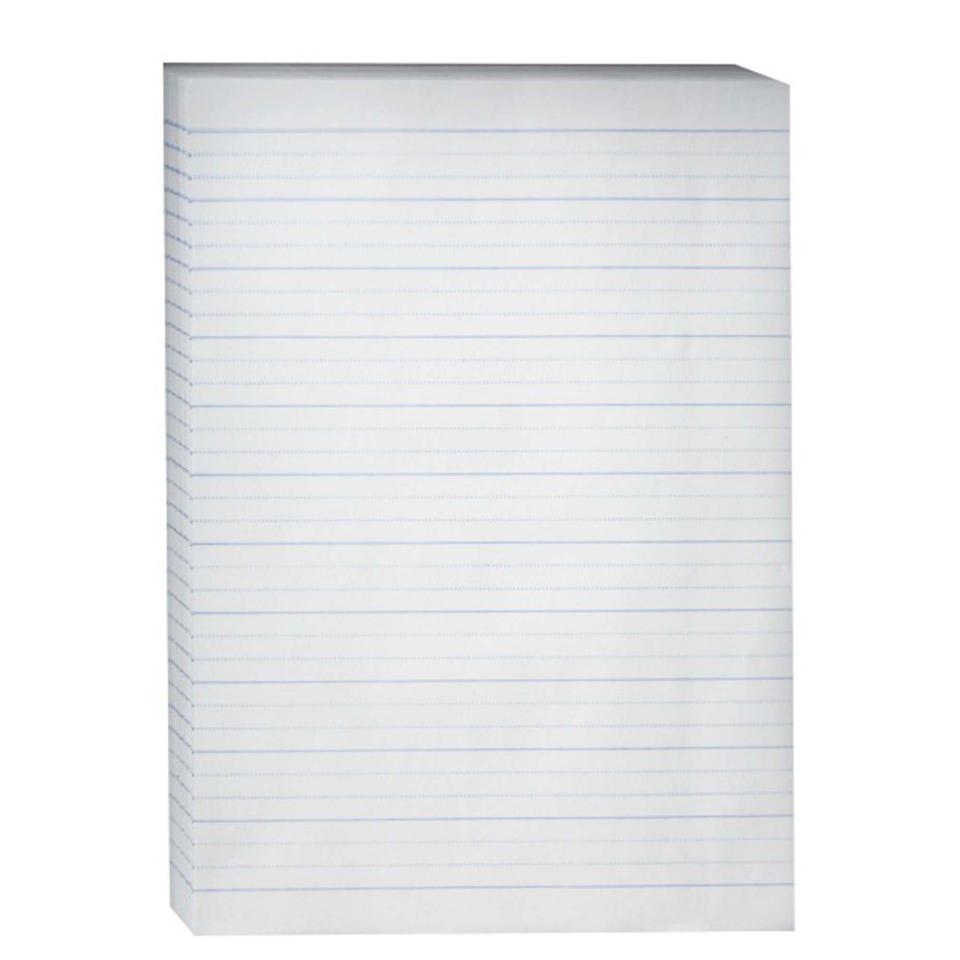 Note Paper A4 24mm Ruled Thirds WA 500 Sheets | Winc