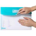 Marbig Professional Antimicrobial Doculope Wallet A4 White/Aqua Blue ...
