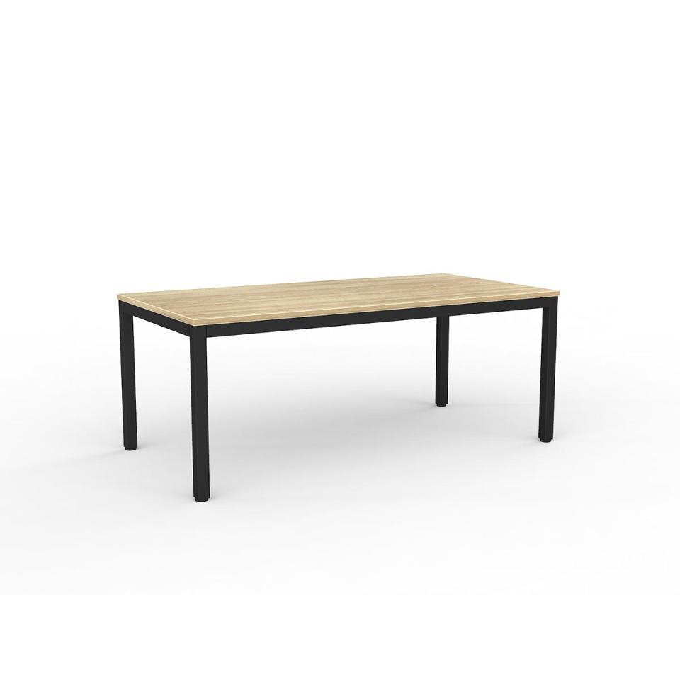 Olg Axis Table 4 Leg Black Frame L2100mm x W900mm New Oak Ravine | Winc