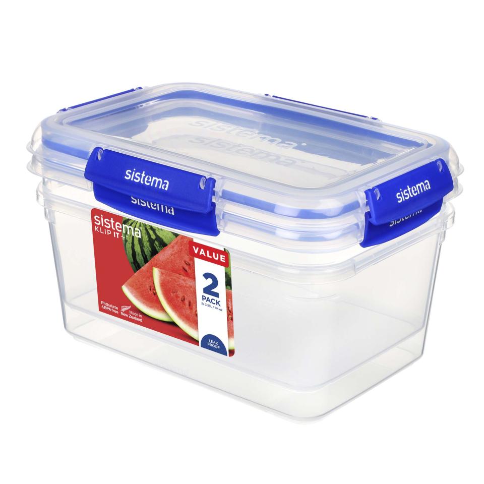 Sistema Klip It Plus Rectangle Container 3.35L Pack 2 | Winc