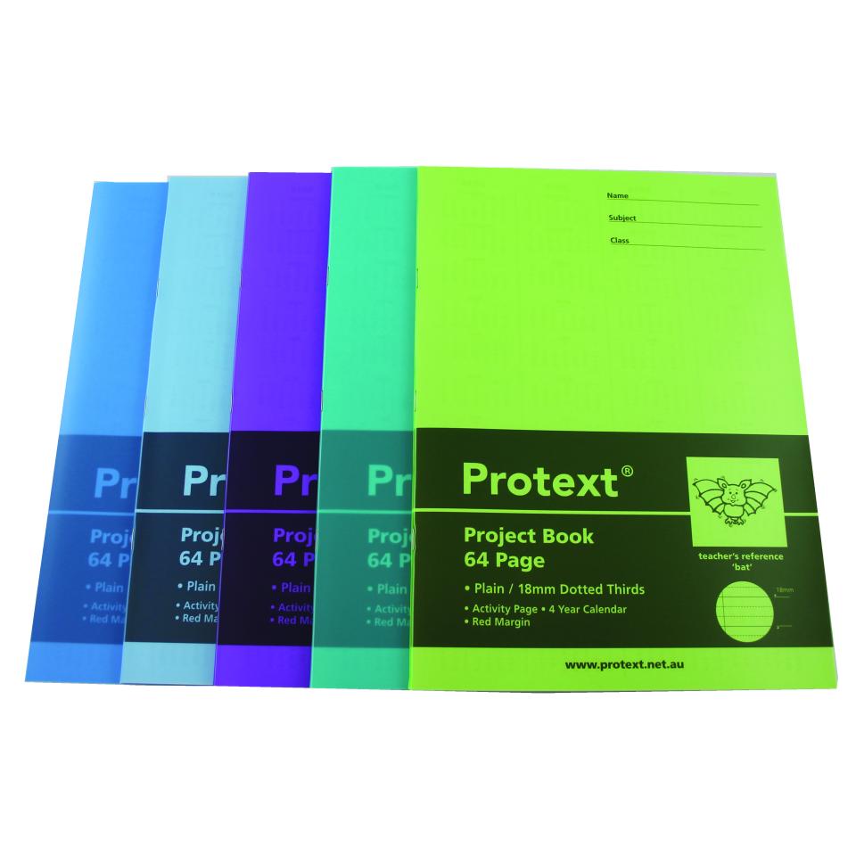 Note Project Book Polypropylene Plain 18mm Dotted Thirds 64 Pages Bat ...