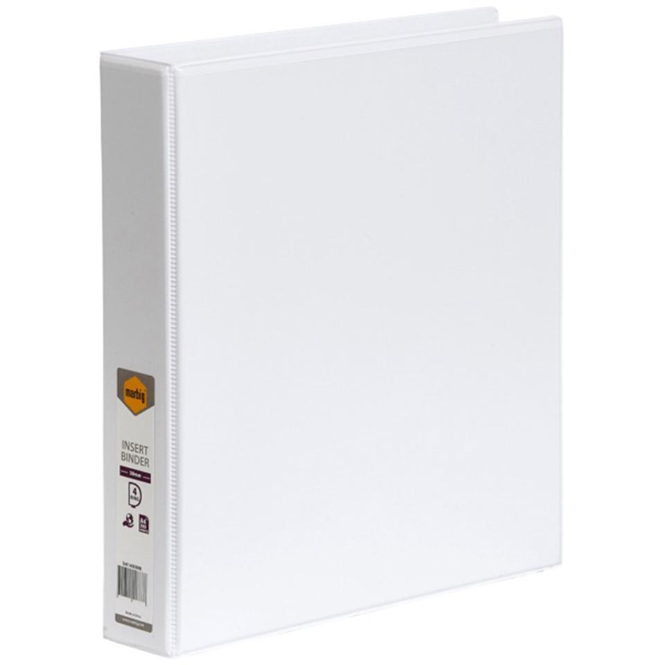 Marbig Enviro Clearview Insert Binder A4 38mm 4D White | Winc