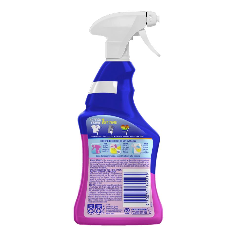Vanish Preen Oxi Action Degreaser Stain Remover Trigger Spray 500ml | Winc