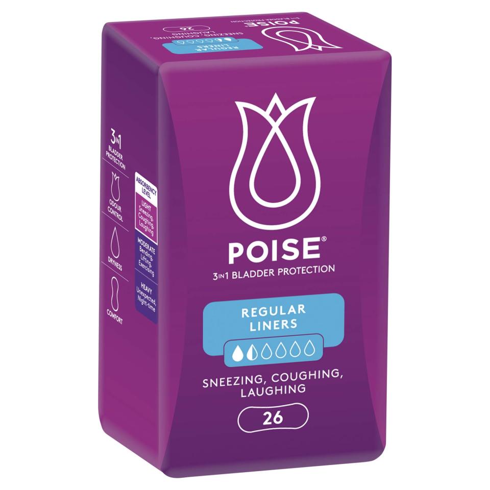 Poise Regular Liners Pack 26 Carton Of 6 | Winc