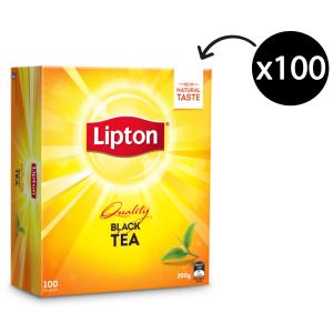 Lipton Black Tea Bags Pack 100 | Winc