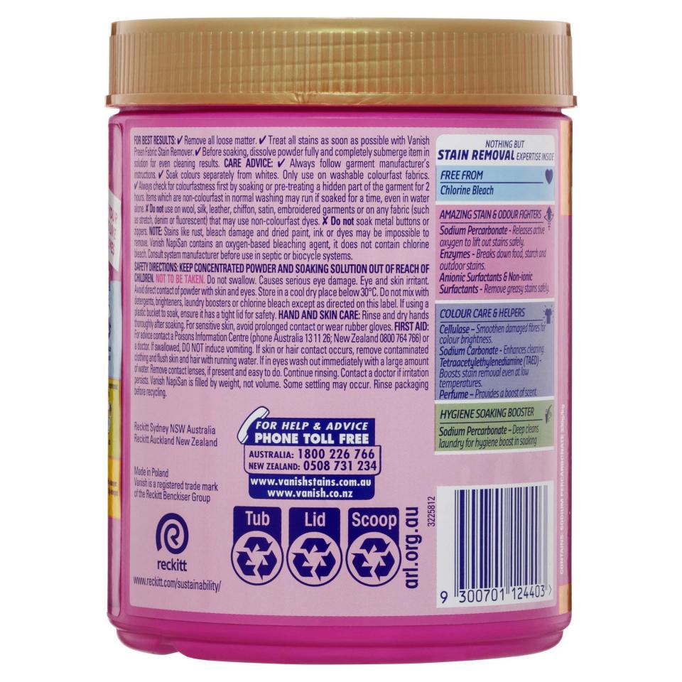 Vanish Napisan Gold Multi Power Powder 1kg | Winc