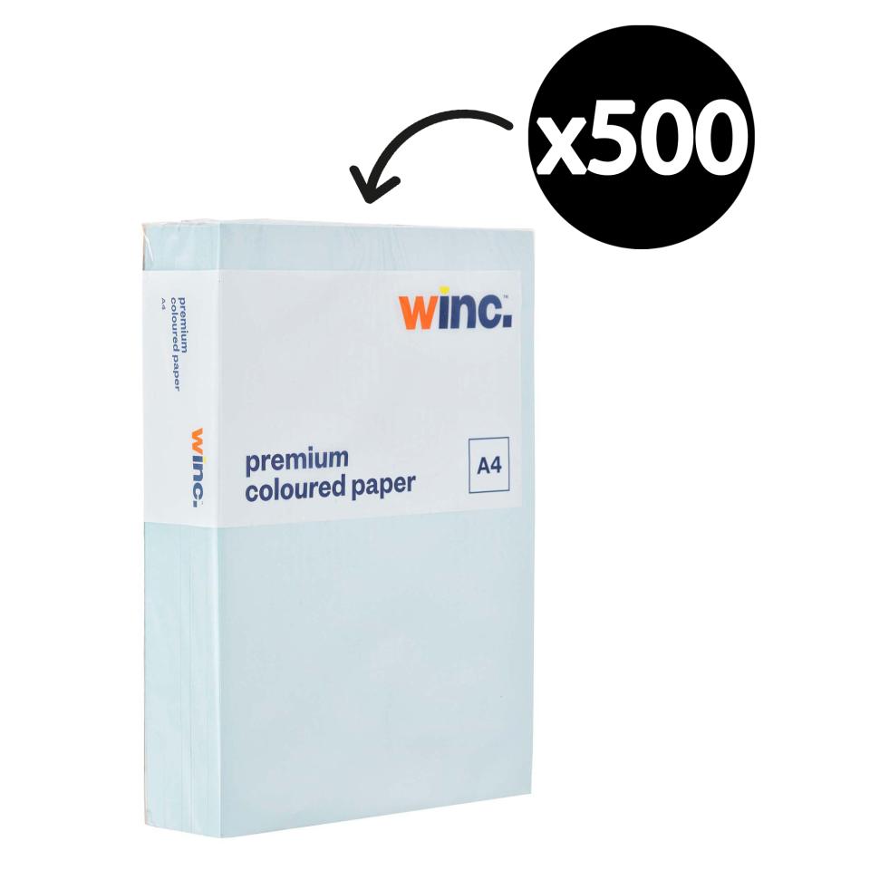 Winc Premium Copy Paper A4 80gsm Ice Blue Ream | Winc