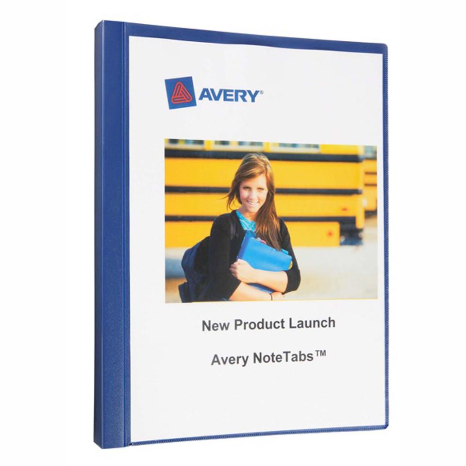Avery Display Book A4 Non-Refillable 40 Pocket Insert Cover/Navy | Winc