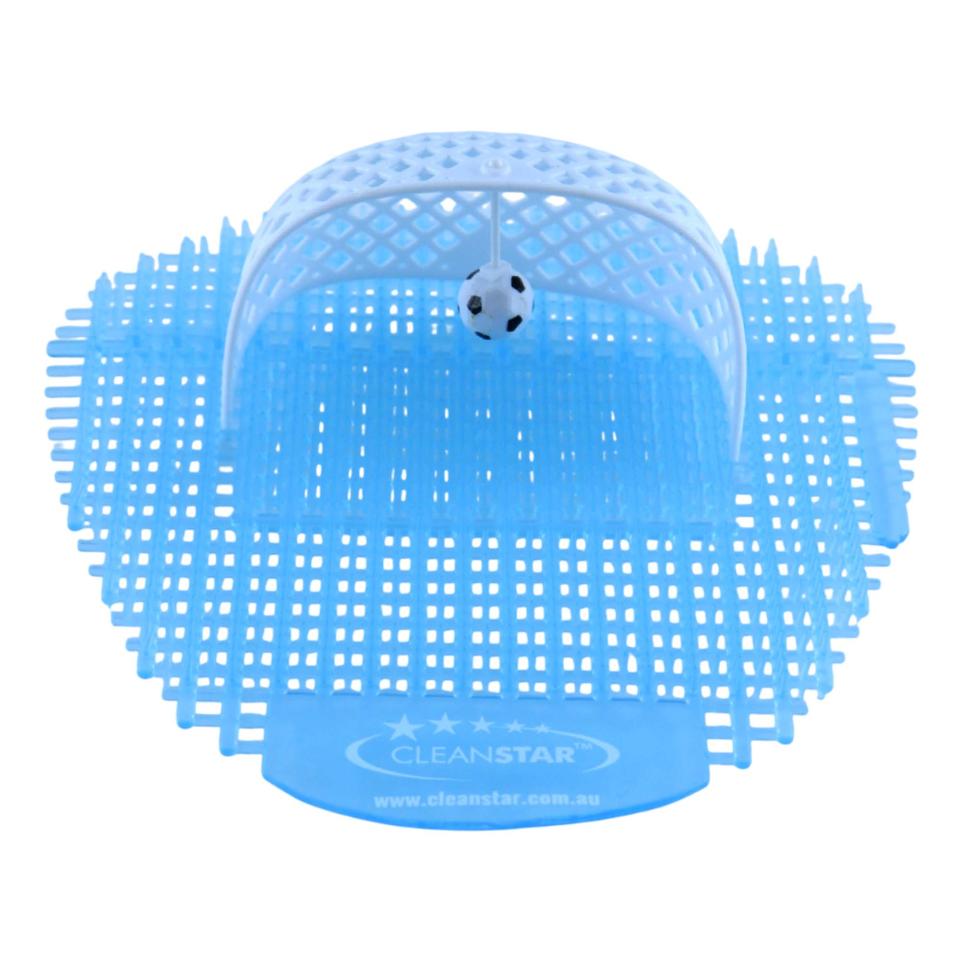 Urinal Screen With Soccer Goal Ocean Scented Pack 10 | Winc