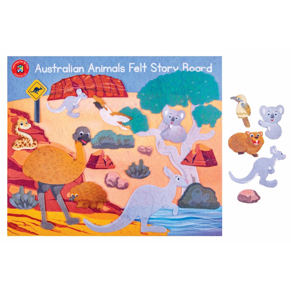 Learning Can Be Fun-felt Story Board Australian Animals | Winc