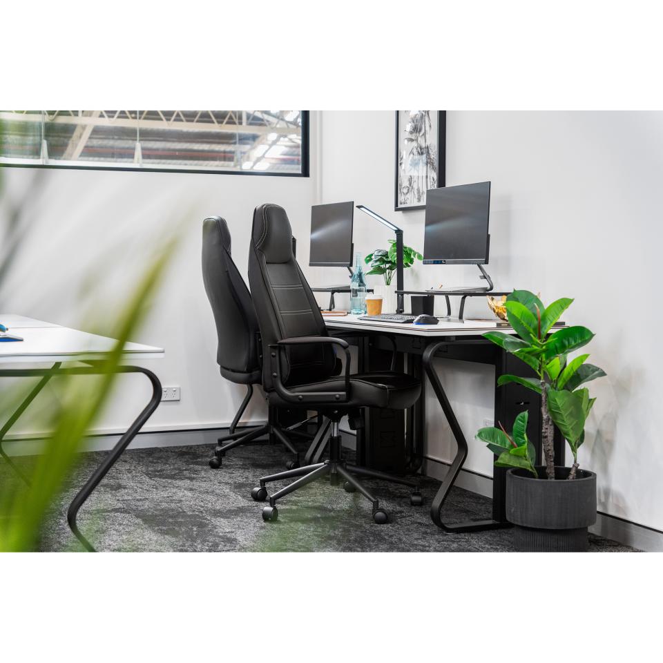 Winc Ambition New York Executive Chair PU Upholstery with 5 Star Castor ...
