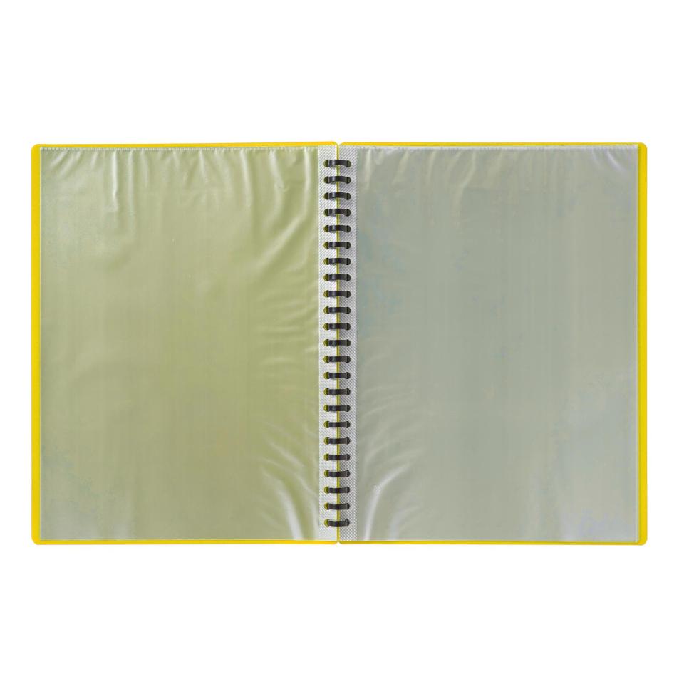 Winc Display Book Refillable A4 40 Pocket Yellow | Winc
