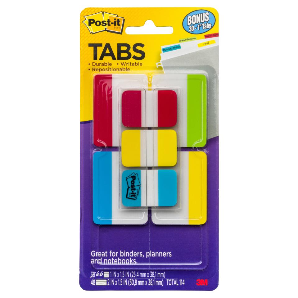 Post-It Tabs Assorted Value Pack | Winc