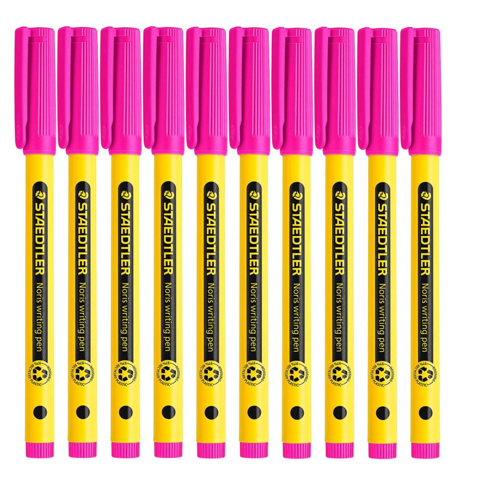 Noris Writing Pen Magenta Pink Box 10 | Winc