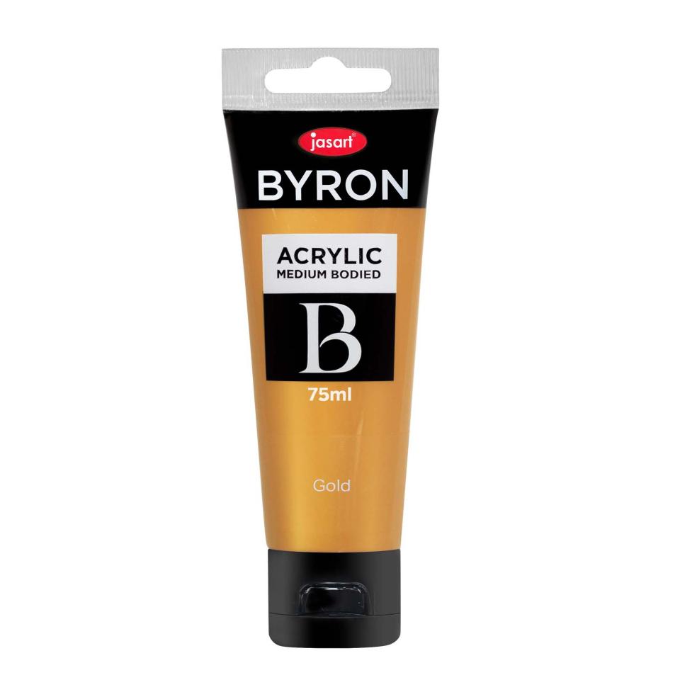 Jasart Byron Acrylic Paint Tube 75ml Gold | Winc