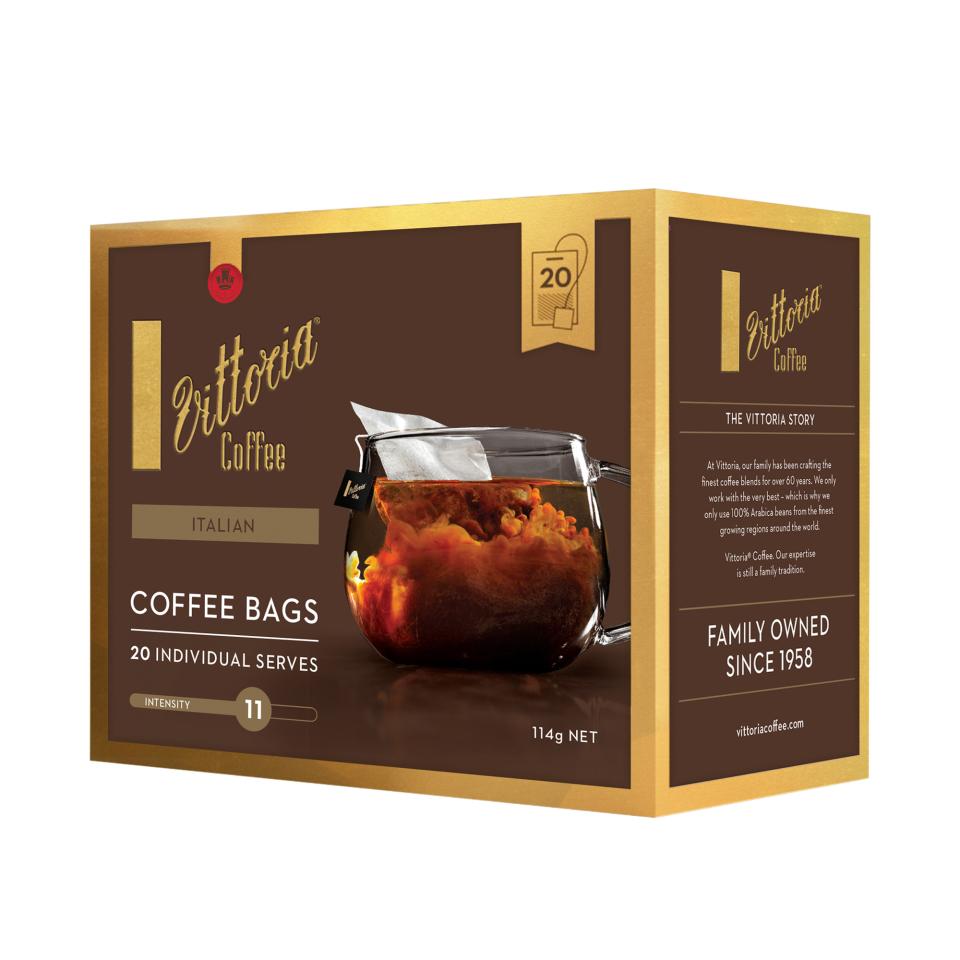 Vittoria Italian Coffee Bags Box 20 | Winc