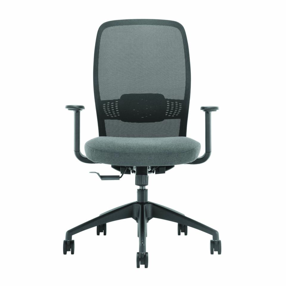 Buro NX Mesh Chair Grey with Black Frame with 2D Arms | Winc