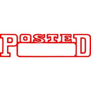 X-Stamper Date 'Posted' Self-Inking Stamp With Red Ink | Winc