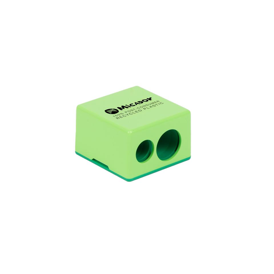 Micador Recycled Pencil Sharpener Double Hole Assorted Colours | Winc