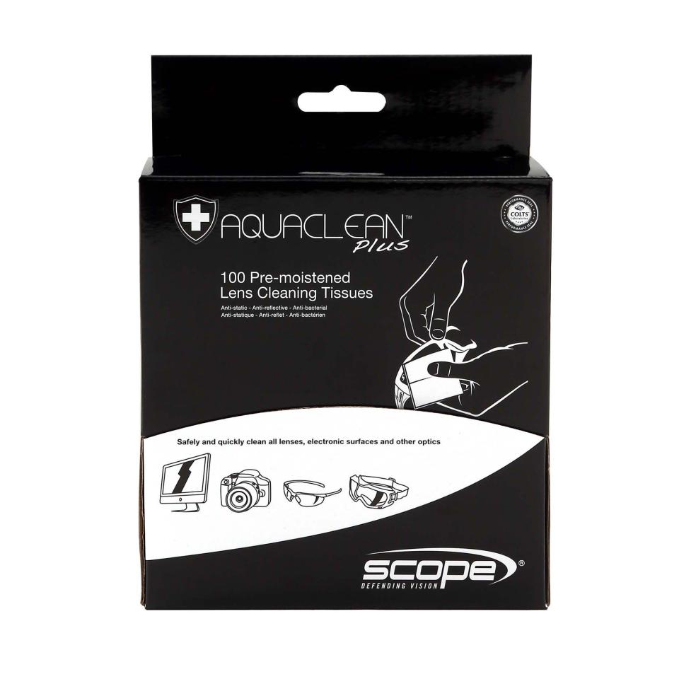 Scope Optics Aquaclean Plus Anti Bac Spectacle Cleaning Wipes Box 100 ...