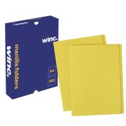 Winc Manilla Folder A4 Yellow Box 100 | Winc