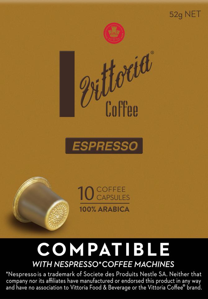 Vittoria Coffee Capsules Espresso Box 10 | Winc