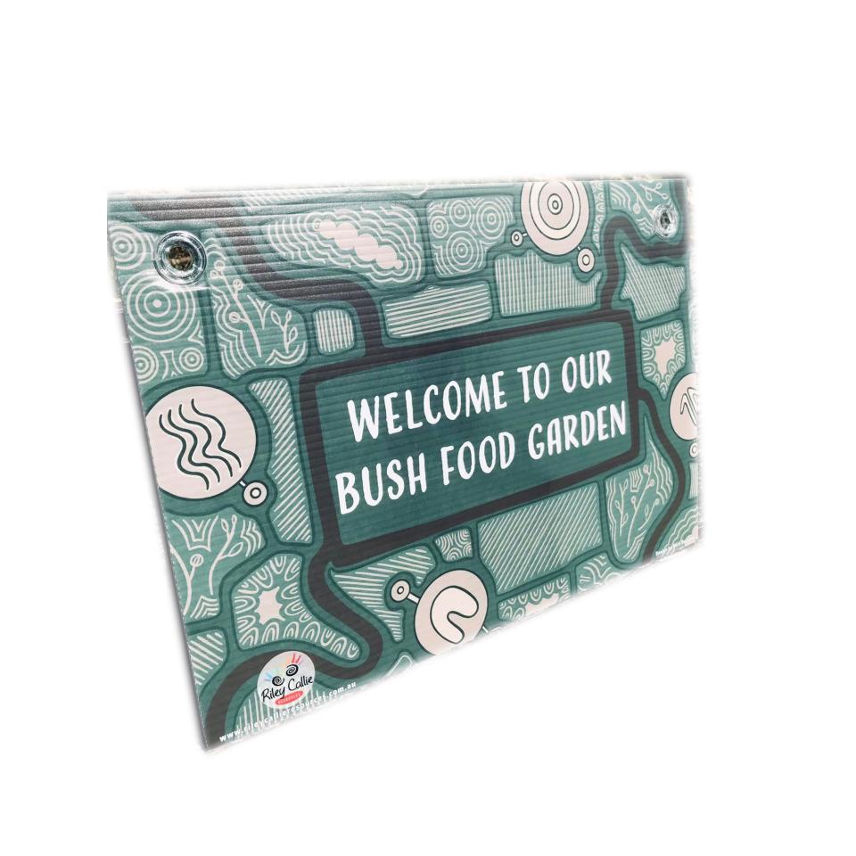 Riley Callie Resources Bush Food Garden Sign Green | Winc