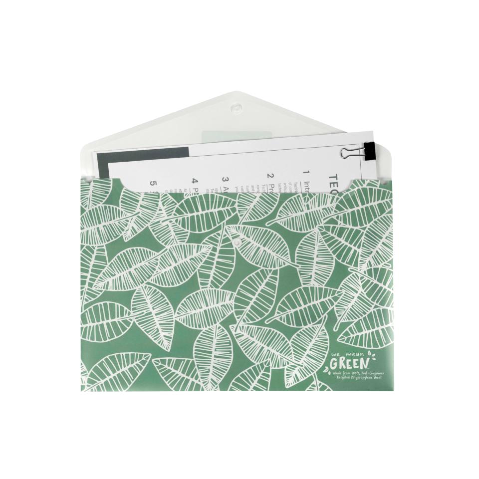 Marbig Enviro We Mean Green Doculope Wallet A4 Assorted Pack 10 | Winc