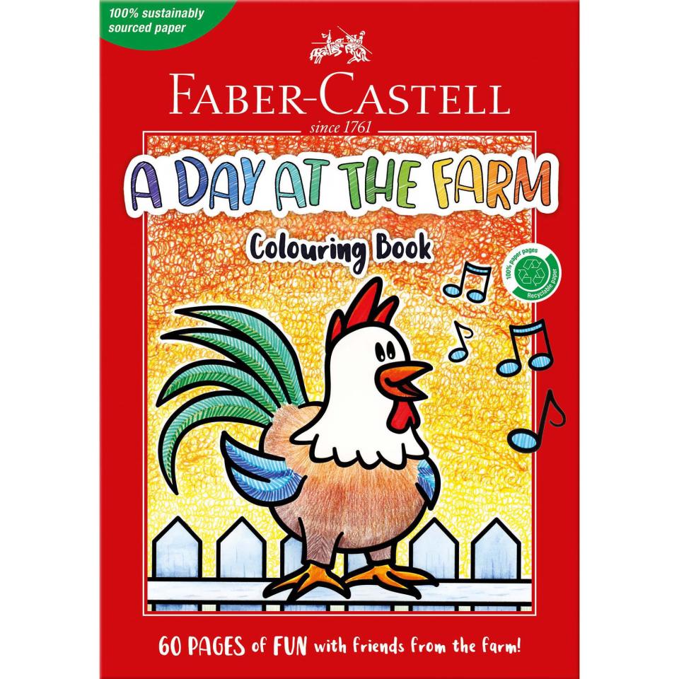 Faber-Castell A Day At The Farm 60 Page A4 Colouring Book | Winc