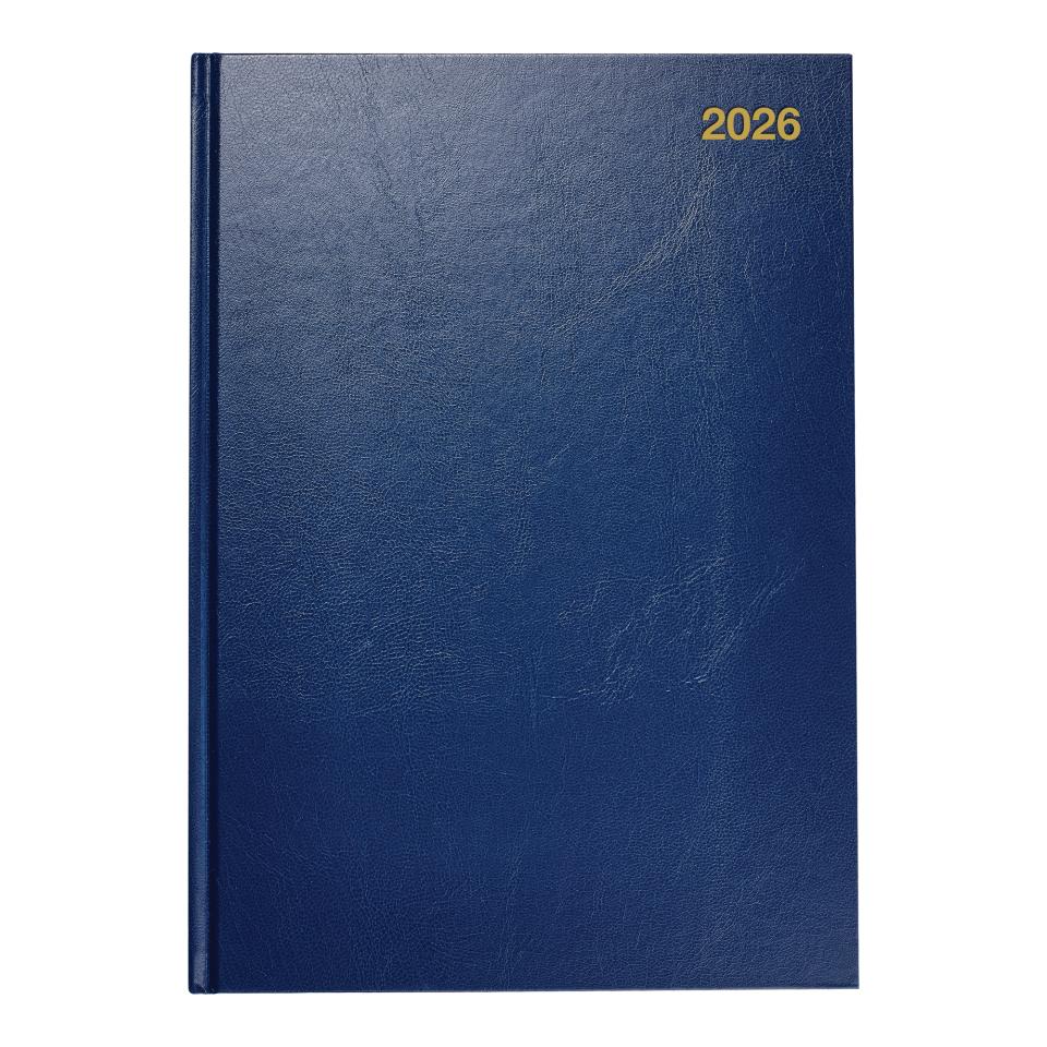 Winc 2026 Hardcover Diary A4 2 Days to Page Navy | Winc