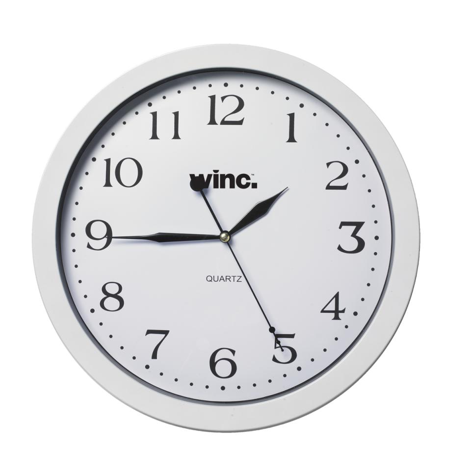 Winc Quartz Wall Clock 30cm White | Winc