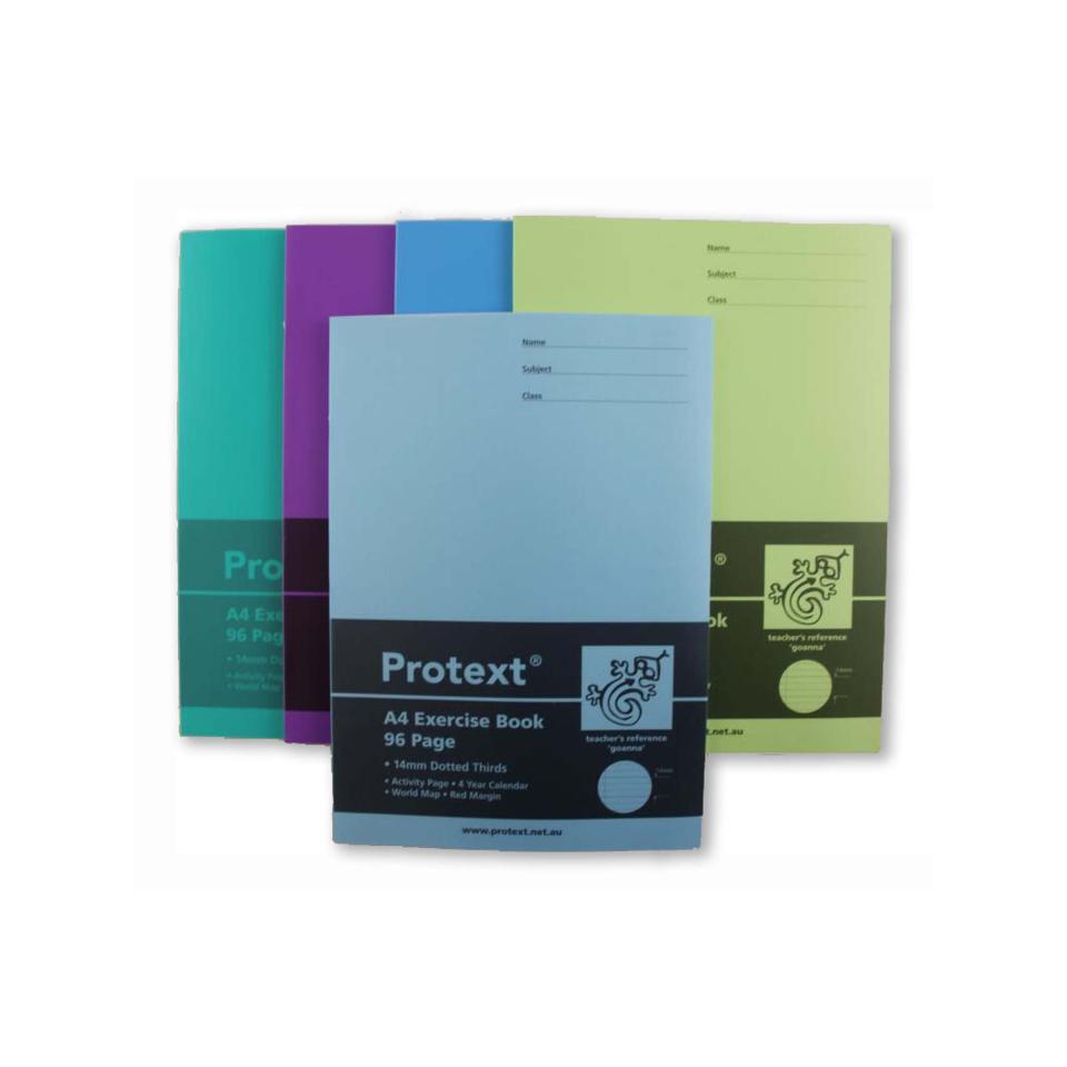 Protext NB5070 A4 Exercise Book 14mm Dotted Thirds 70GSM 96 Pages ...