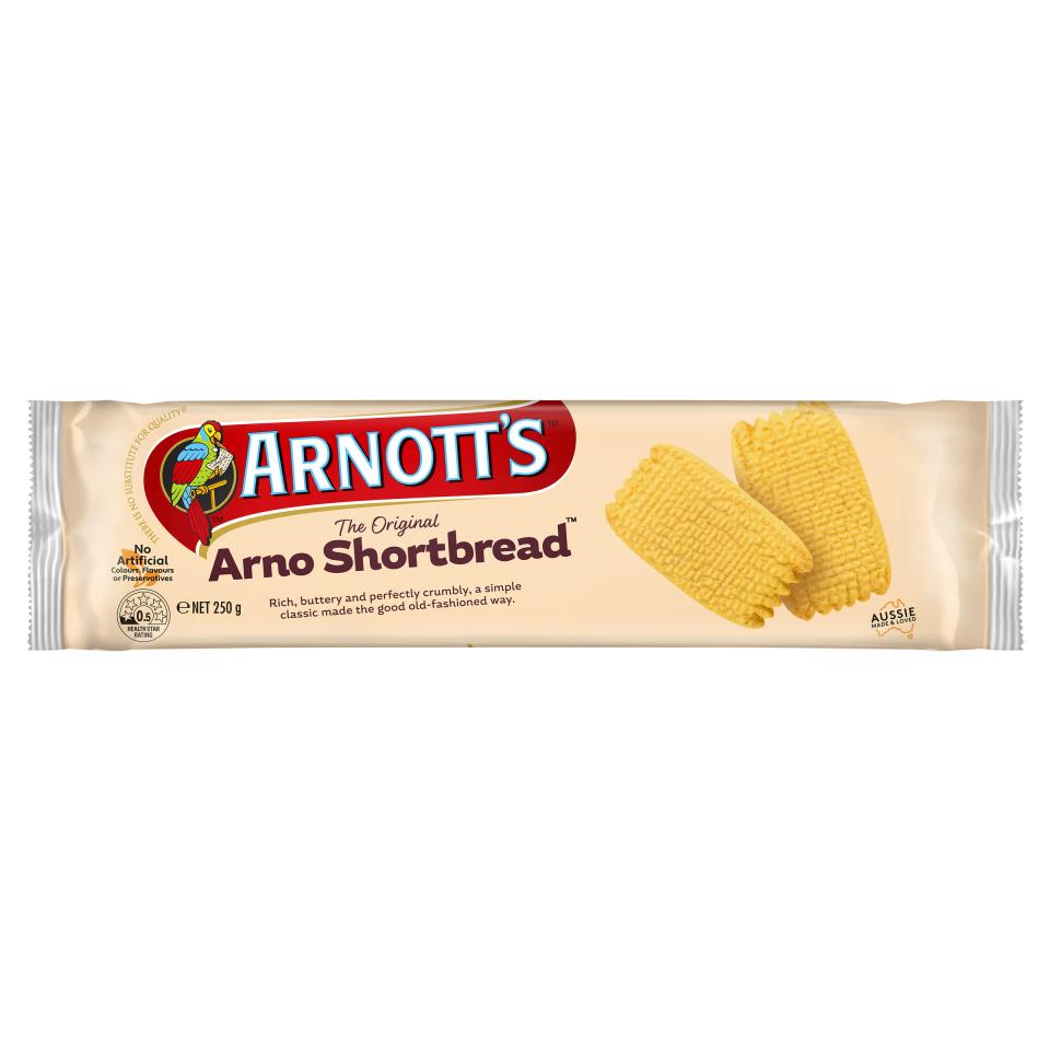 Arnotts Arno Shortbread Biscuits 250g | Winc
