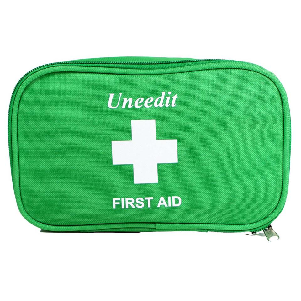 Uneedit Supplies First Aid Kit Workplace Vehicle in Soft Portable Case ...