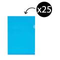 Winc Letter File A4 Open 2 Sides Blue Pack 25 | Winc