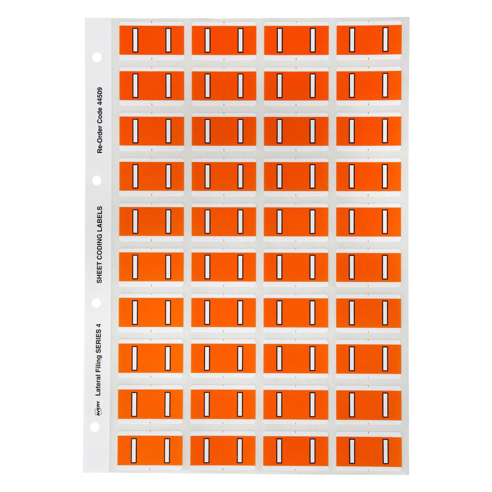 Avery Colour Coding Labels 25mm Alpha I Orange Pack 240 | Winc