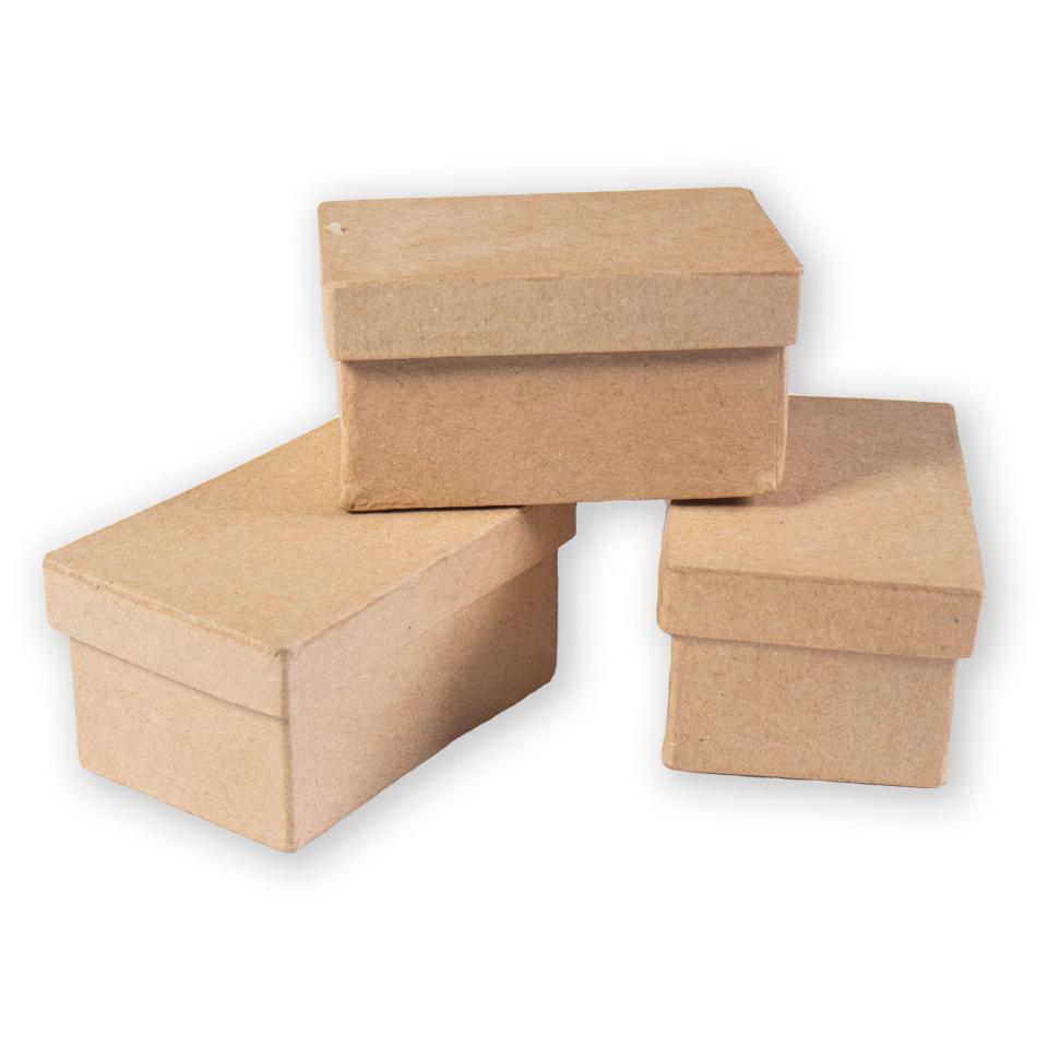 Shamrock Paper Mache Mini Box Multipack Rectangle 4 Pack | Winc
