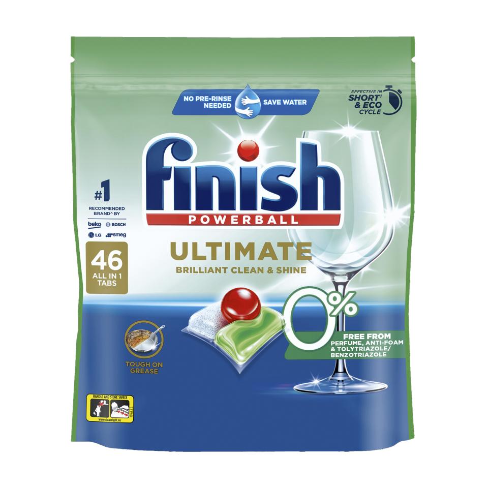 Finish Ultimate 0% Dishwashing Tablets Regular Pack 46 | Winc