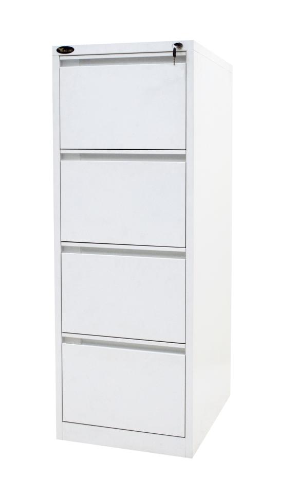 Mercury Vertical Filing Cabinet 4 Drawer 1320h x 470w x 620dmm Graphite ...
