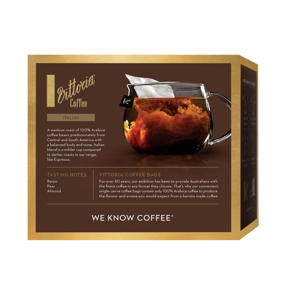 Vittoria Italian Coffee Bags Box 20 | Winc