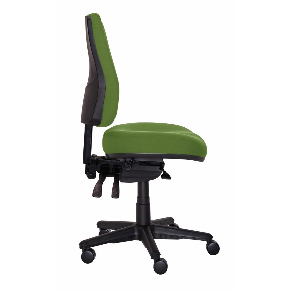 Buro Roma Chair 3 Lever High Back In Jett Fabric | Winc