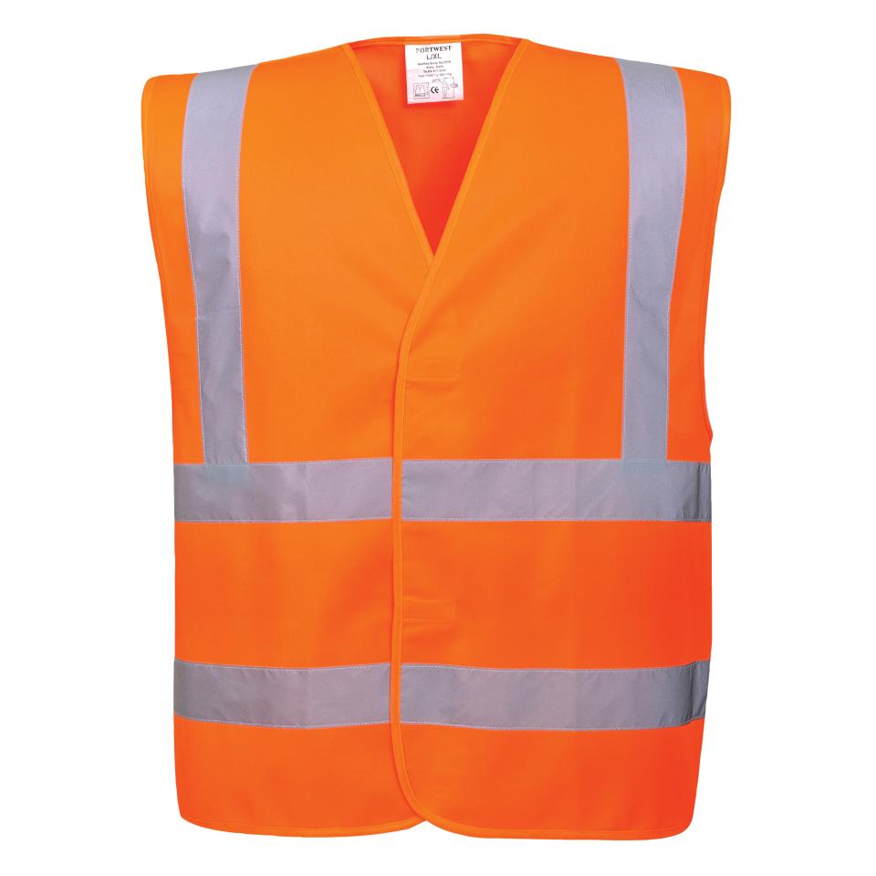 Portwest C470 Hi-Vis Band Brace Vest Orange S-M | Winc