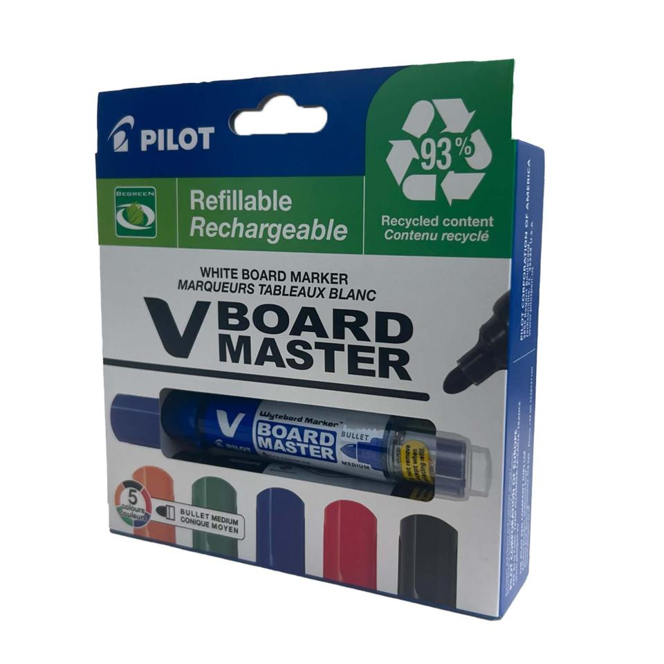 Pilot Begreen V Board Master Whiteboard Marker Bullet 2.3mm Assorted ...