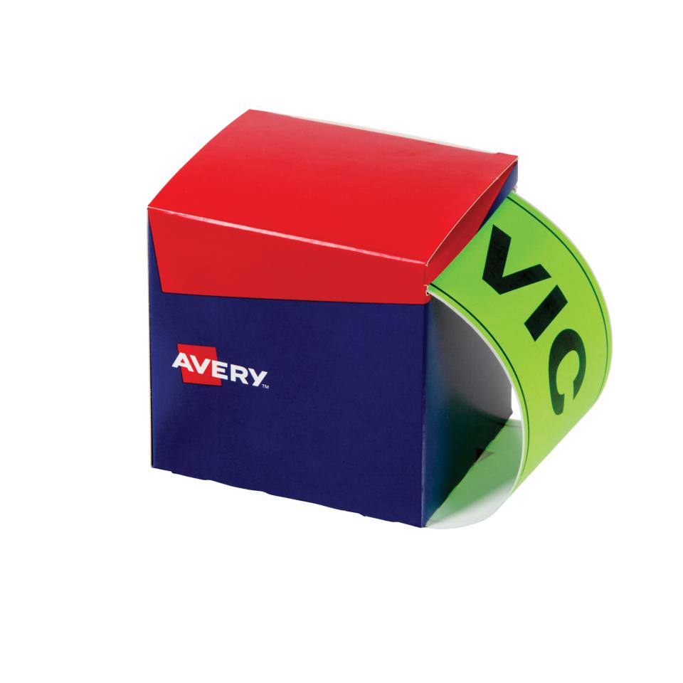Avery VIC Shipping Label 100 X 150.4mm Fluoro Green 500 Labels | Winc