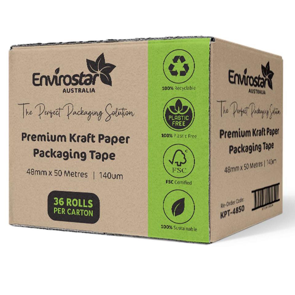 Envirostar Kraft Paper Tape Brown 48mm x 50m | Winc