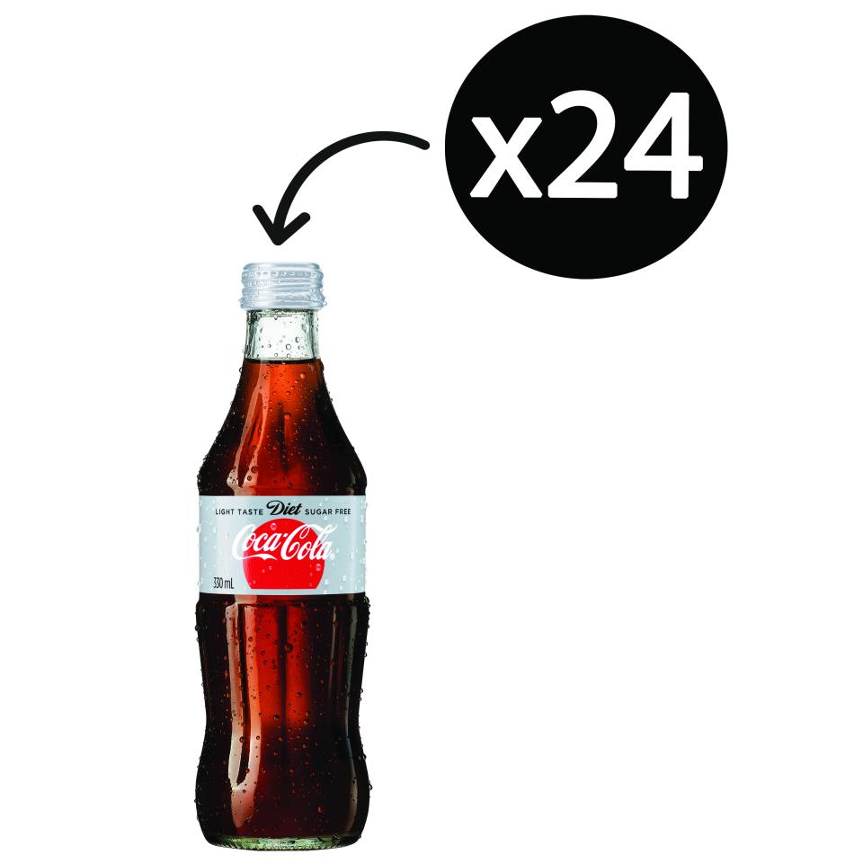 Diet Coca Cola 330ml Bottle Carton 24 | Winc